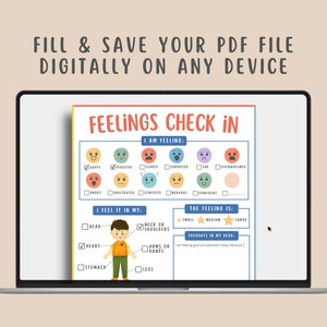 Feelings Check-in Worksheet, Emotions Identification via Emojis, SEL ...