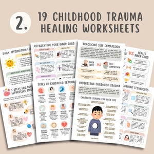 Inner Child Healing Worksheets (80+ Pages) Generational Childhood ...