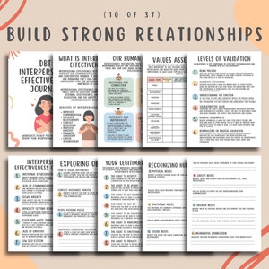 37 DBT Interpersonal Effectiveness Worksheets Journal, Communication ...