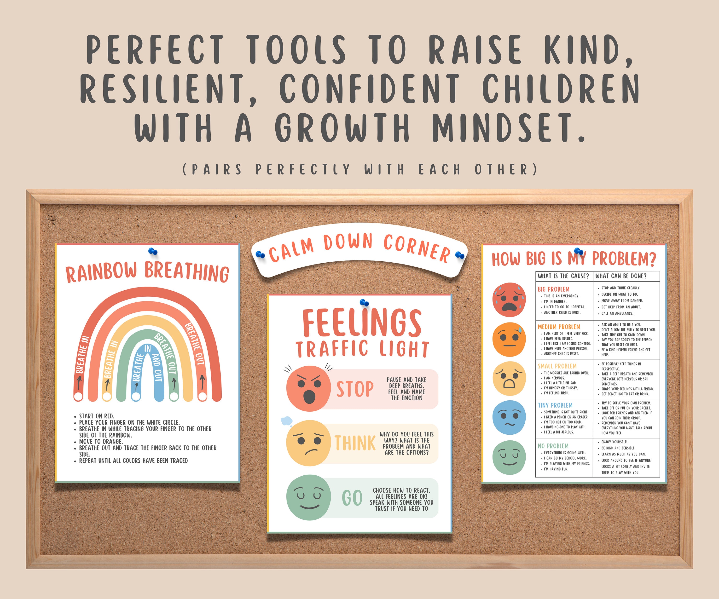 Feelings Coping Skill Handout for Kids Teens, Self Regulation Social ...