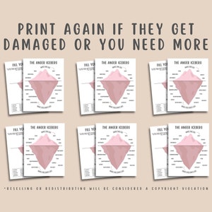 Anger Iceberg Worksheets (set of 2), Anger Management, Anger Coping ...
