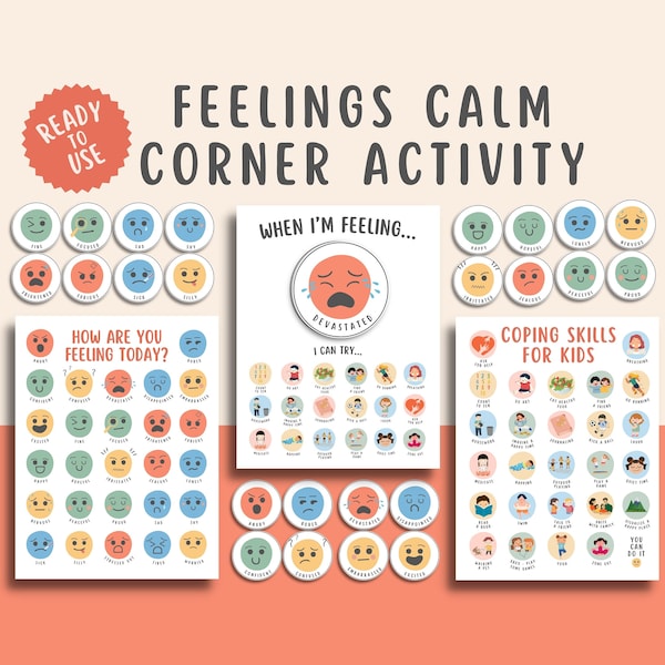 Toddler Big Feelings Chart - Bold - Etsy Canada