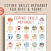 Alphabet Coping Skills for Kids Teens, Grounding Techniques, Social ...