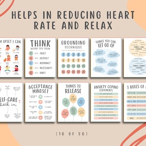 50 Calming Corner Poster Calm Down Self Regulation Social Emotional ...