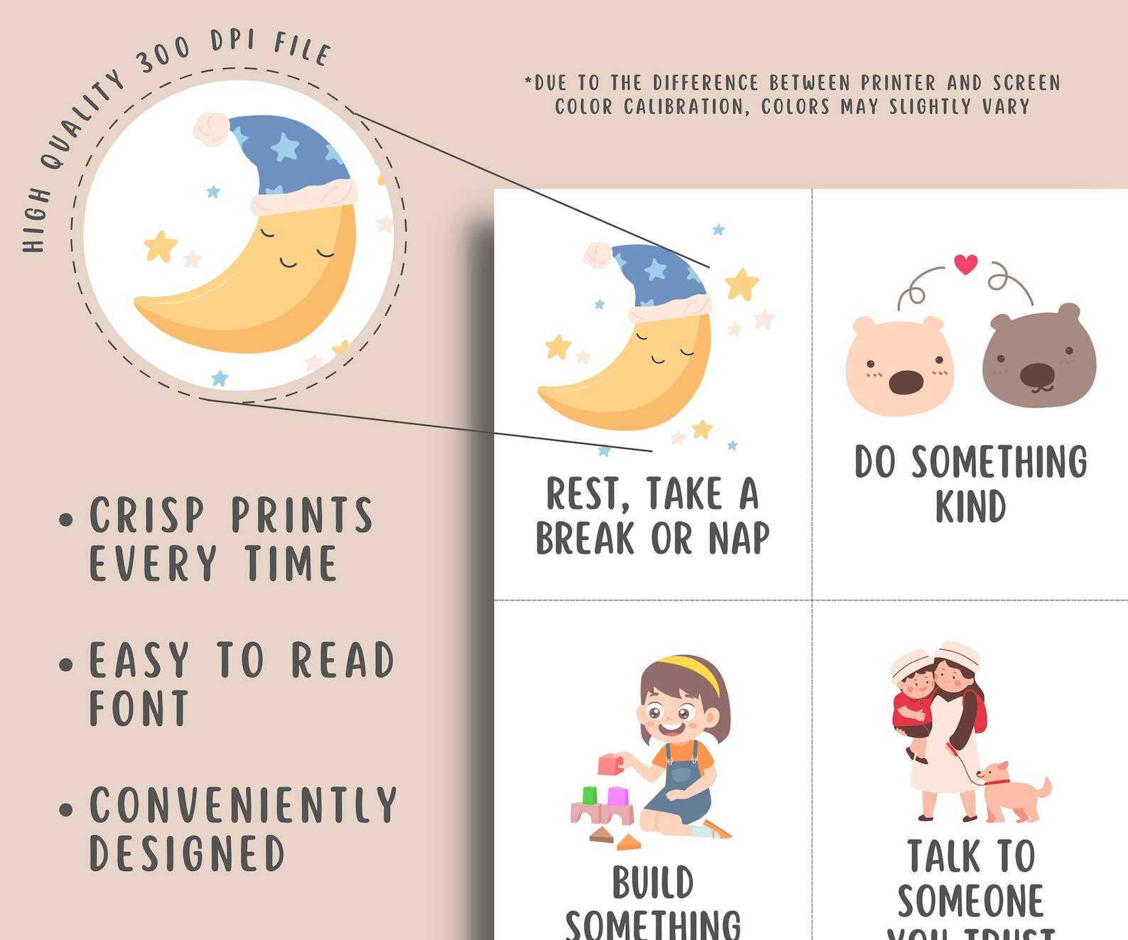 52 Coping Skills Cards Kids Teens Coping Strategies Children Self ...