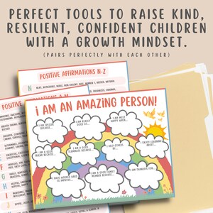 Self-esteem Worksheet Kids Teens, I Am an Amazing Person Self ...