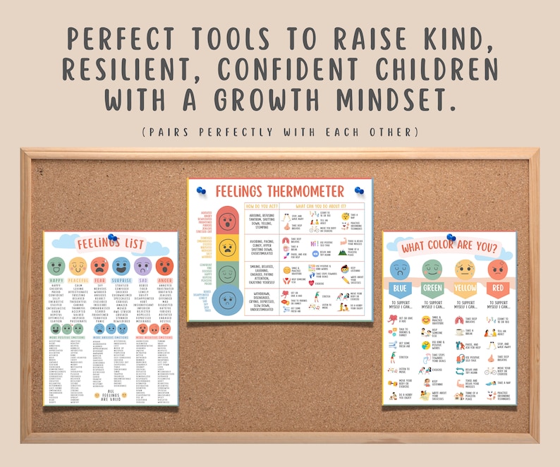 220 Feelings List for Kids & Teen Emotions Chart Social - Etsy