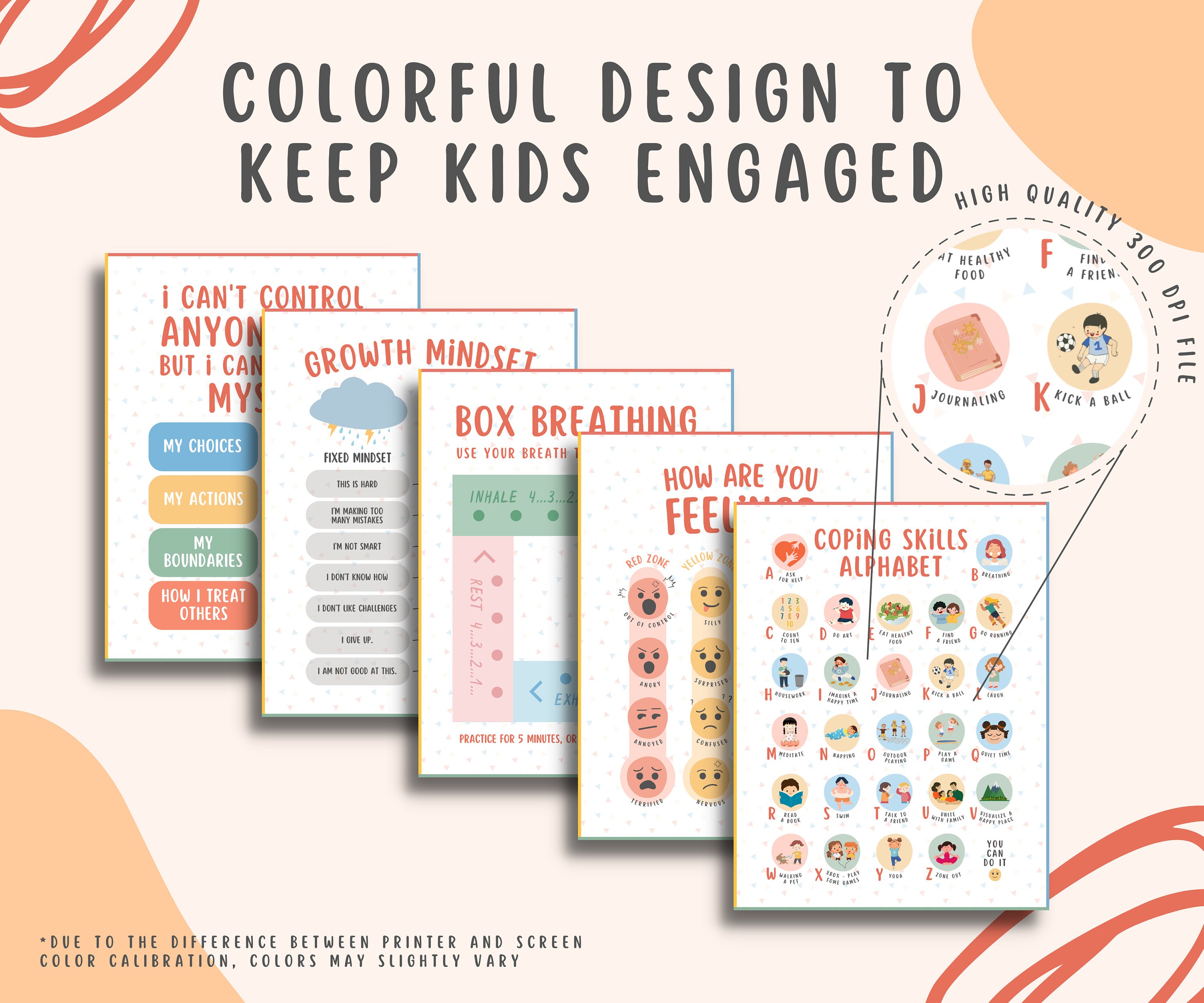 Calming Corner Toddler, Mental Health Educational Posters, Coping ...