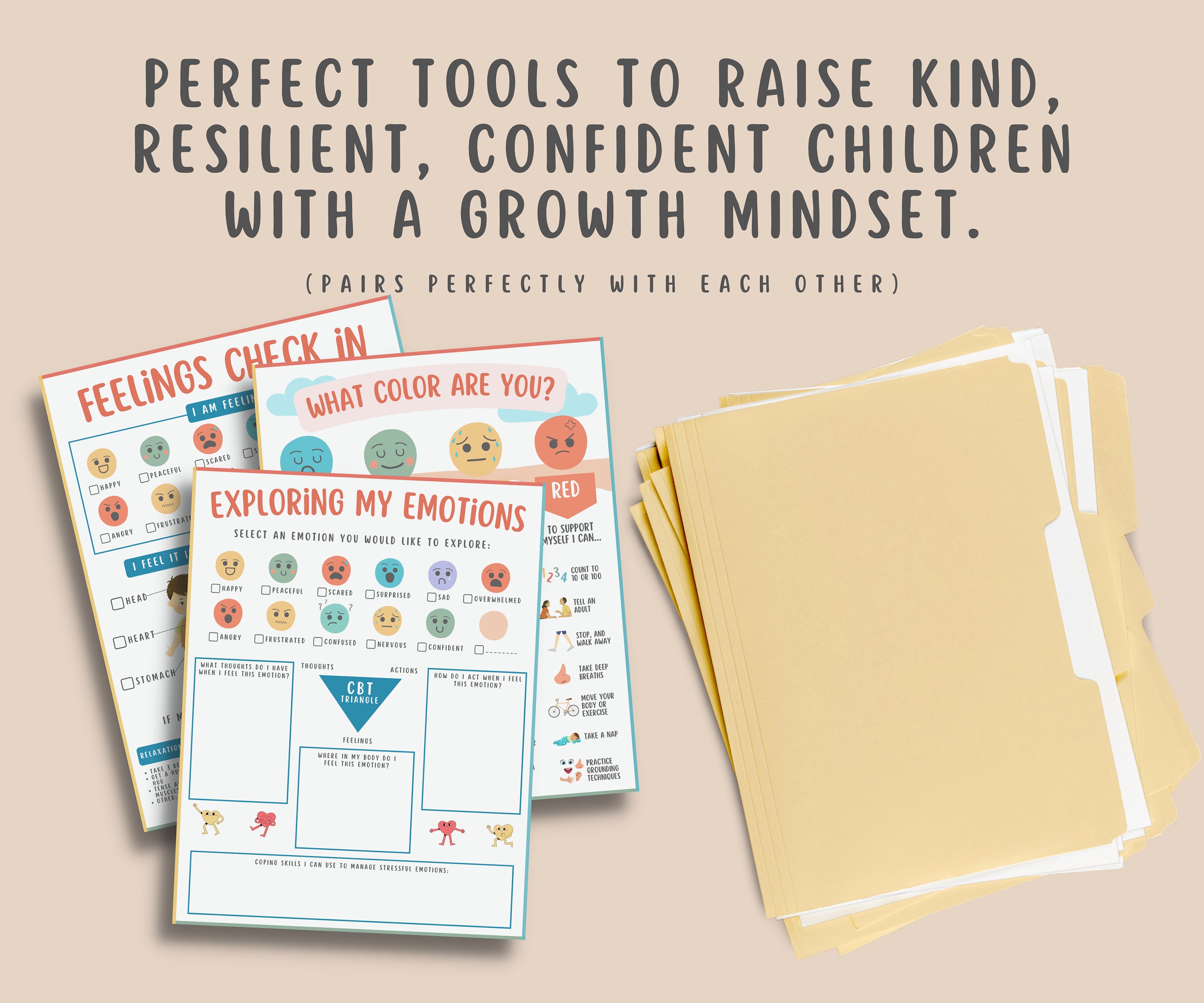 Feelings/emotions Check in CBT Worksheet for Teens & Kids - Etsy