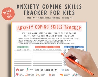 Anxiety Management Coping Skills Fillable Worksheet Teens - Etsy