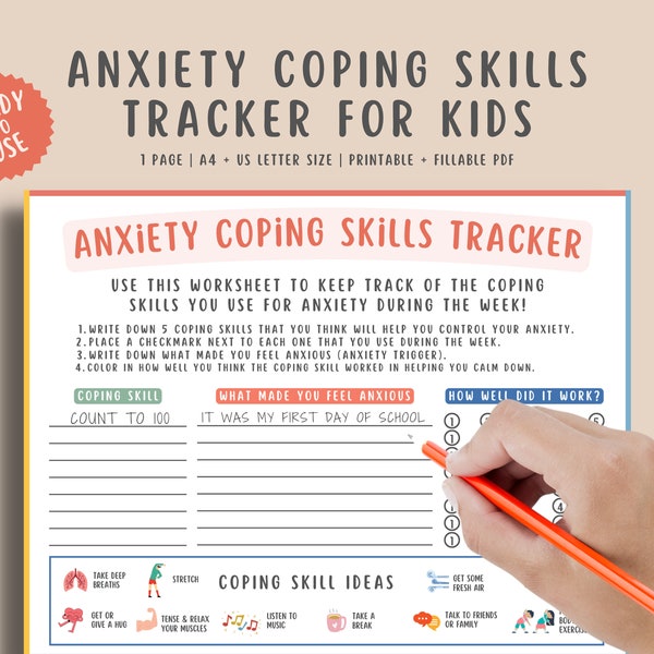 Mental Health Worksheets Kids - Etsy