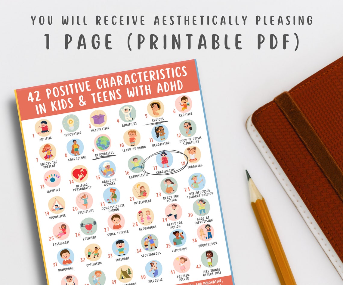 42 ADHD Positive Characteristics in Kids & Teens, Attention Deficit ...