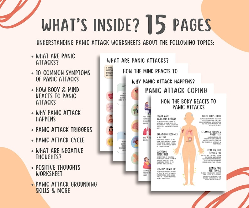 Understanding Panic Attacks (15 Pages), Panic Disorder Anxiety Coping ...