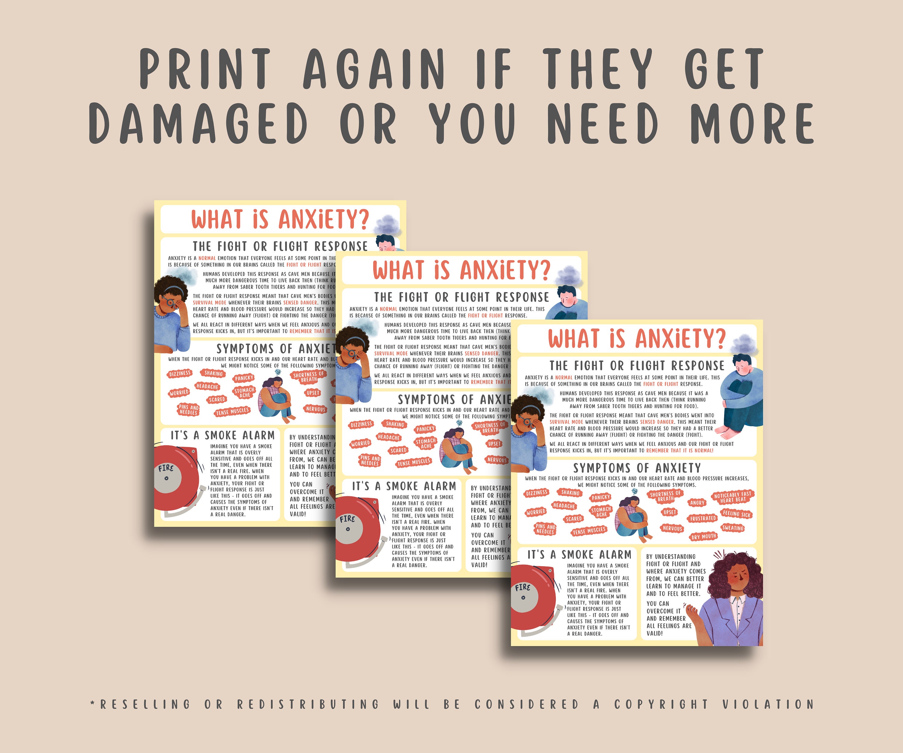 Anxiety Coping Handout for Teens & Kids What is Anxiety - Etsy