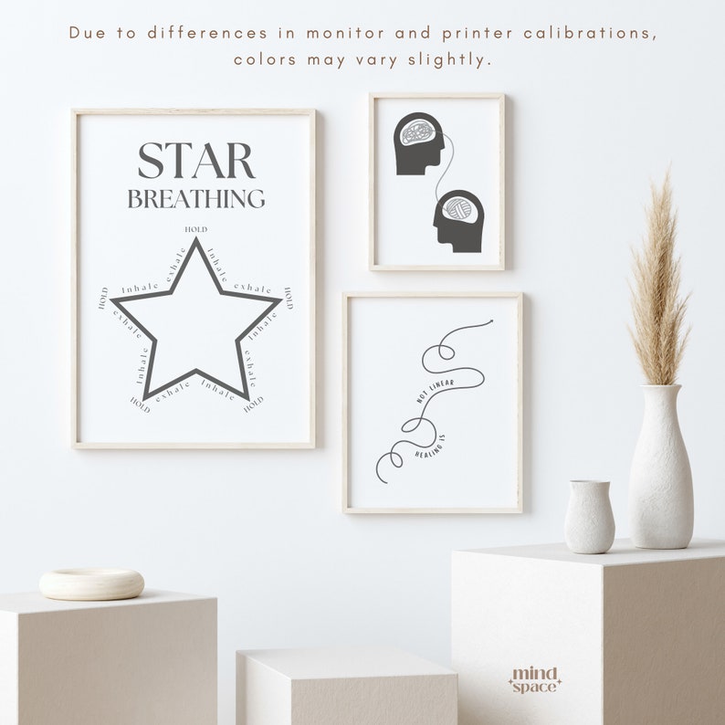 Star Breathing Poster Calming Corner Therapy Office - Etsy