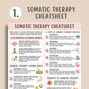 Somatic Therapy Coping Bundle (230+ Items) Identifying Felt Senses ...