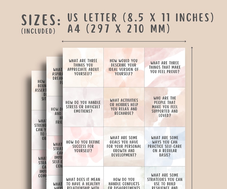 100 Teens Therapy Questions Cards Conversation Starters Mental Health ...