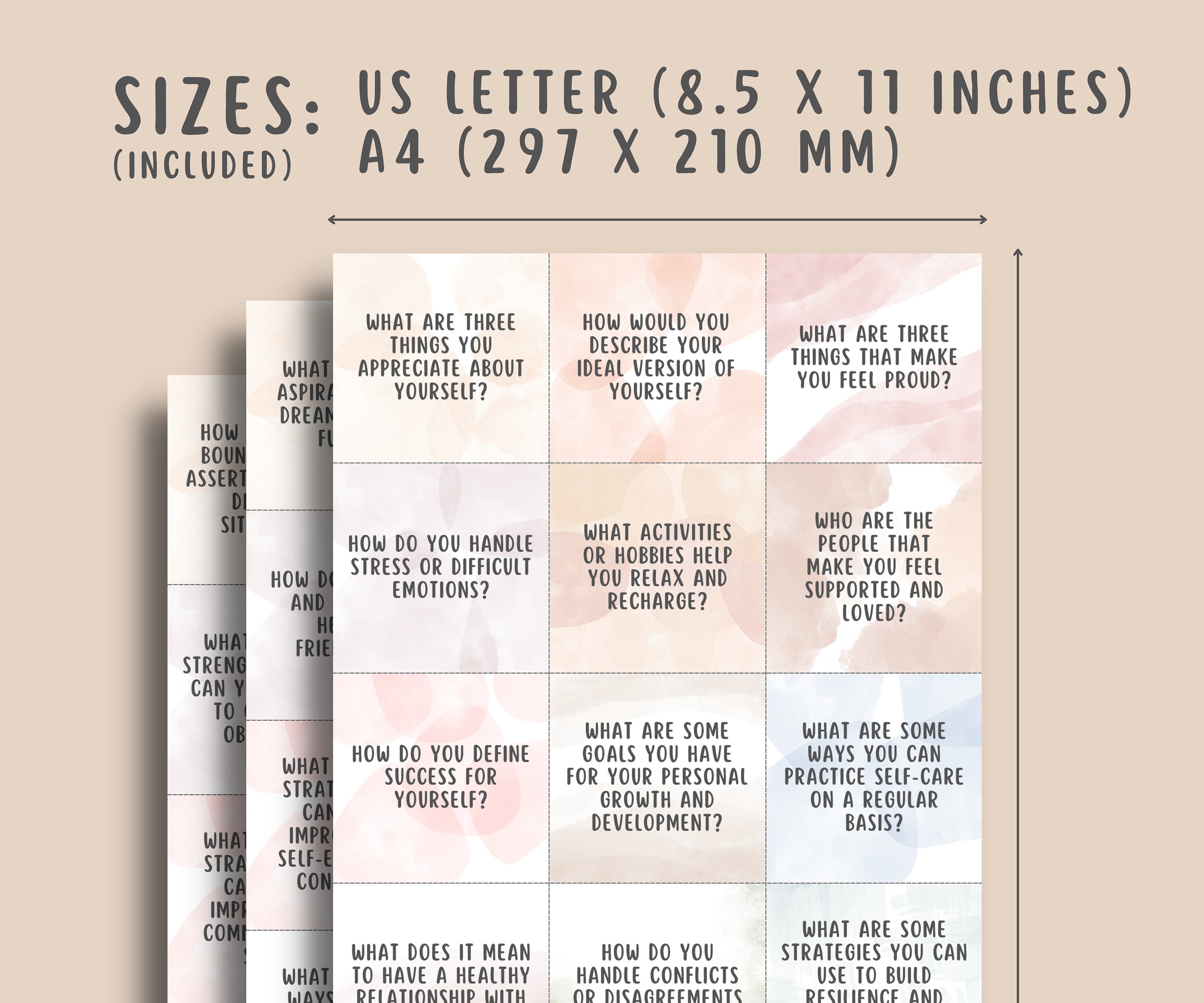 100 Teens Therapy Questions Cards Conversation Starters Mental Health ...