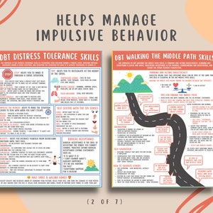 DBT Coping Skills Bundle Teens Adults, Dialectical Behavior Therapy ...