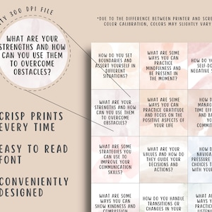 100 Teens Therapy Questions Cards Conversation Starters Mental Health ...