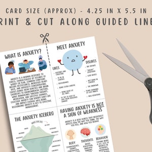 52 Anxiety Coping Skill Cards, Social Anxiety Relief Grounding ...