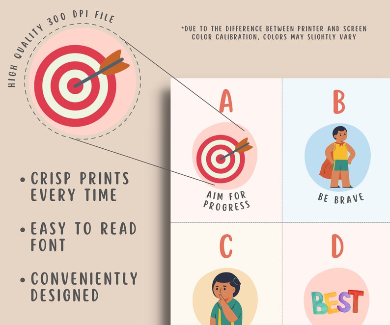 26 Growth Mindset Alphabet Flashcards for Kids Teens Coping - Etsy