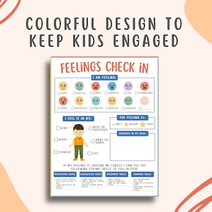 Feelings Check-in Worksheet, Emotions Identification via Emojis, SEL ...