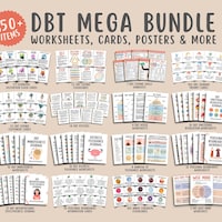 DBT Skills Cards, DBT Flashcards, Dialectical Behavior Therapy, DBT ...