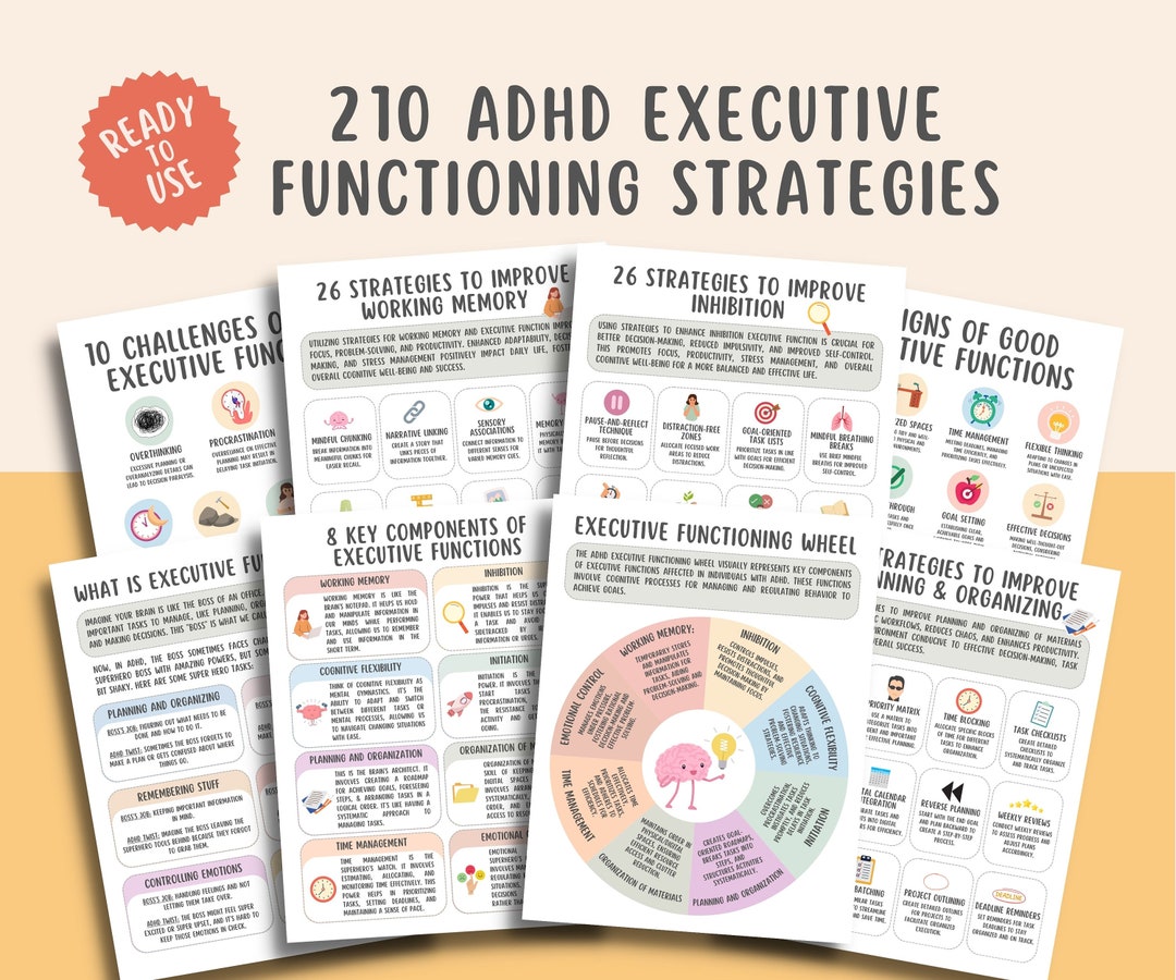 210 ADHD Executive Functioning Skills Strategies Psychoeducation ... 210 ADHD Executive Functioning Skills Strategies Psychoeducation ...