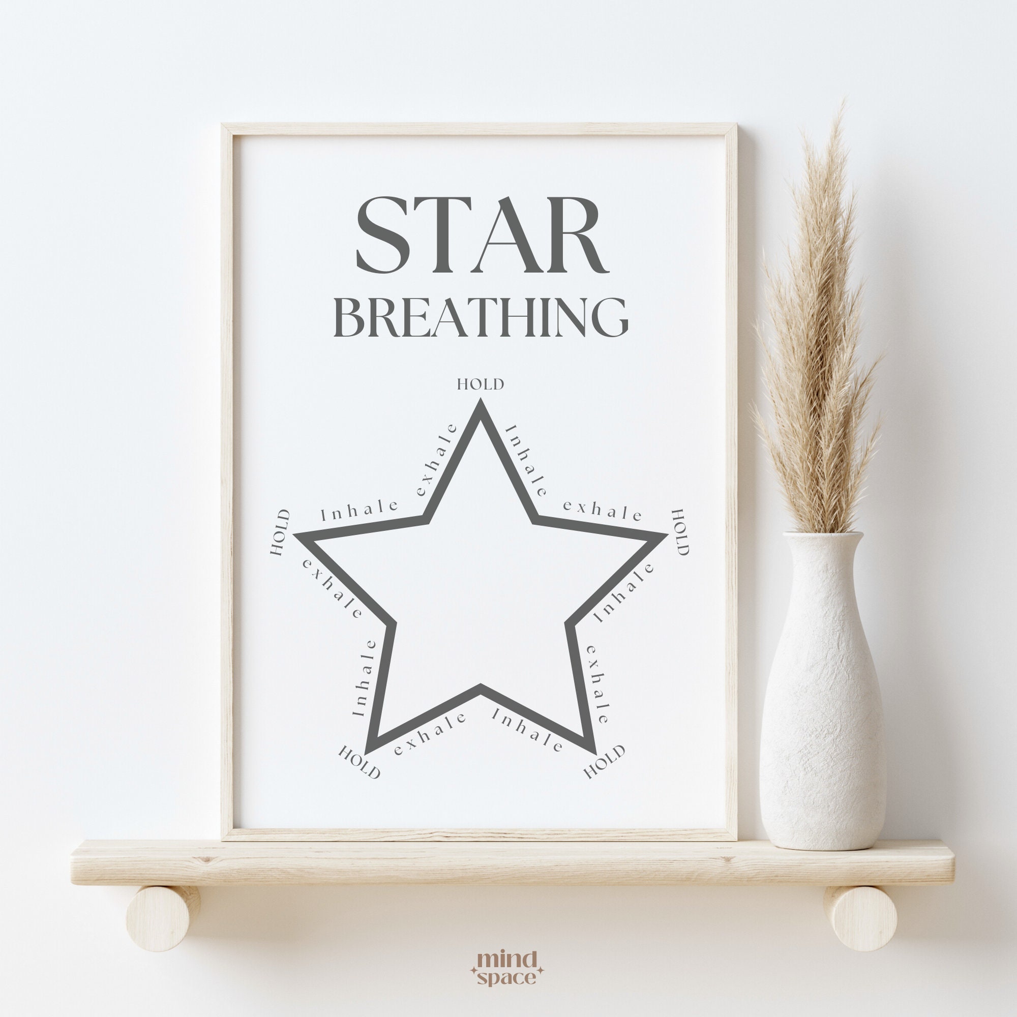 Star Breathing Poster Calming Corner Therapy Office - Etsy