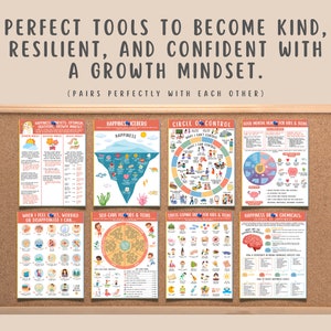 Mental Health Coping Skills Printable Bundle for Kids & Teens, 8 Pages ...