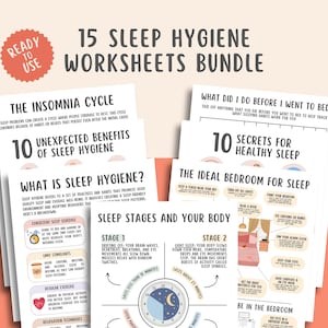 15 Sleep Hygiene Worksheets, Sleep Journal & Tracker, Military Sleeping ...