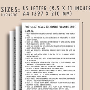 300 SMART Goals Treatment Planning Guide for Mental Health Counselors ...