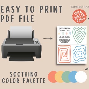 27 Finger Tracing Breathing Cards for Kids Teens, Calm Down Corner ...