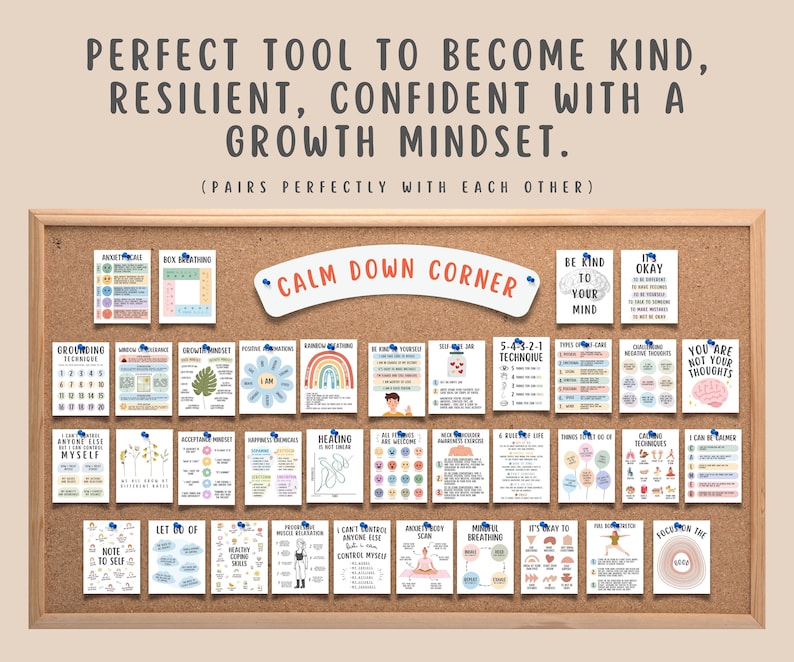 52 Anxiety Coping Skill Cards, Social Anxiety Relief Grounding ...