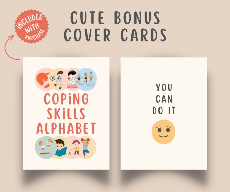 26 Coping Skills Cards for Kids Teens, Coping Strategies Calm Down ...
