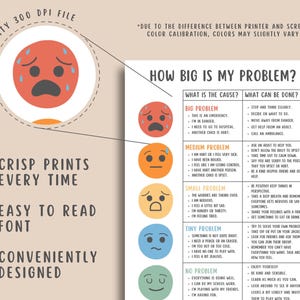 8 Size of the Problem Worksheets for Kids Teens, Problem Solving ...