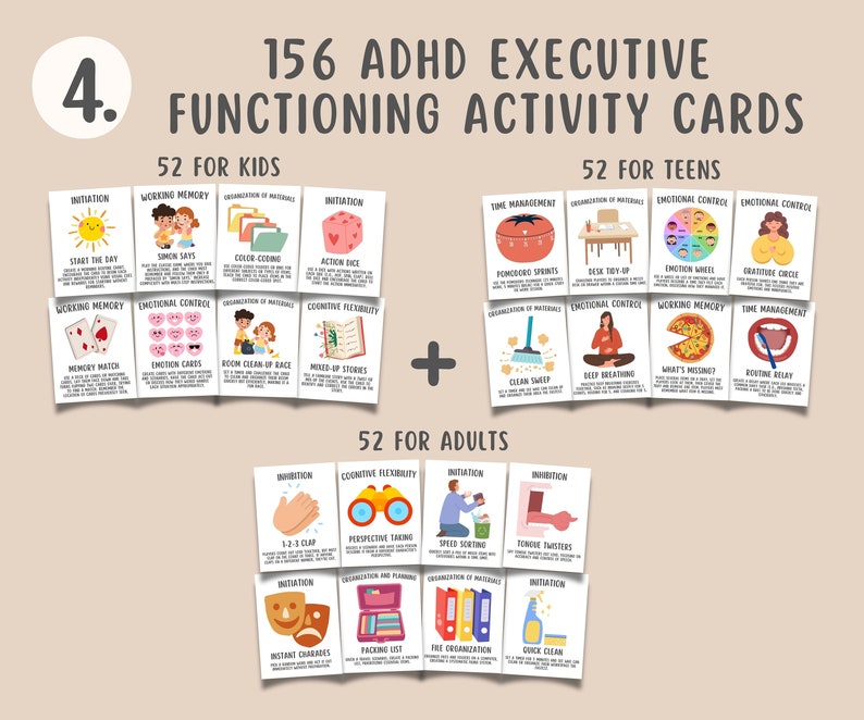 ADHD Executive Functioning Bundle (250+ Items) Self-regulation ...