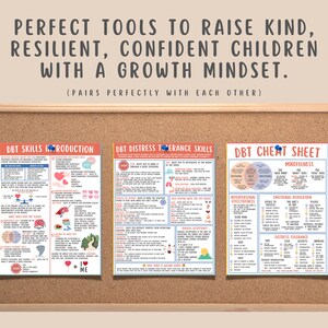 DBT Distress Tolerance Coping Skills Handout Teens Kids Adults ...