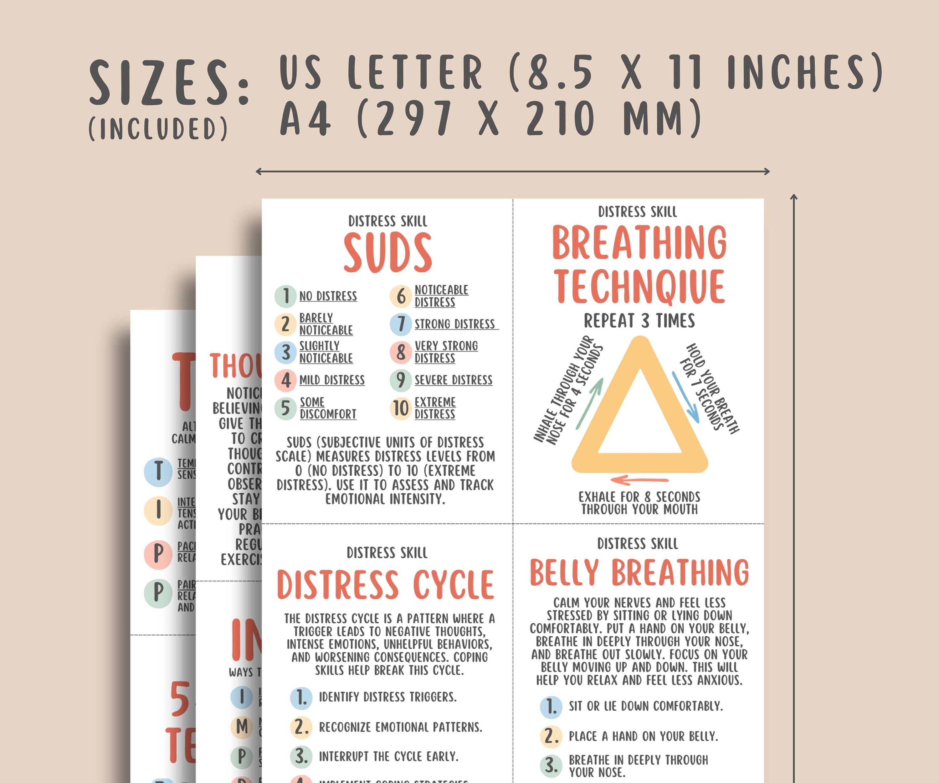 52 Schema Therapy Coping Skill Cards, Somatic Therapy, DBT Mindfulness ...