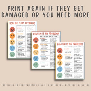 How Big is My Problem, Size of the Problem Poster, Self-regulation ...