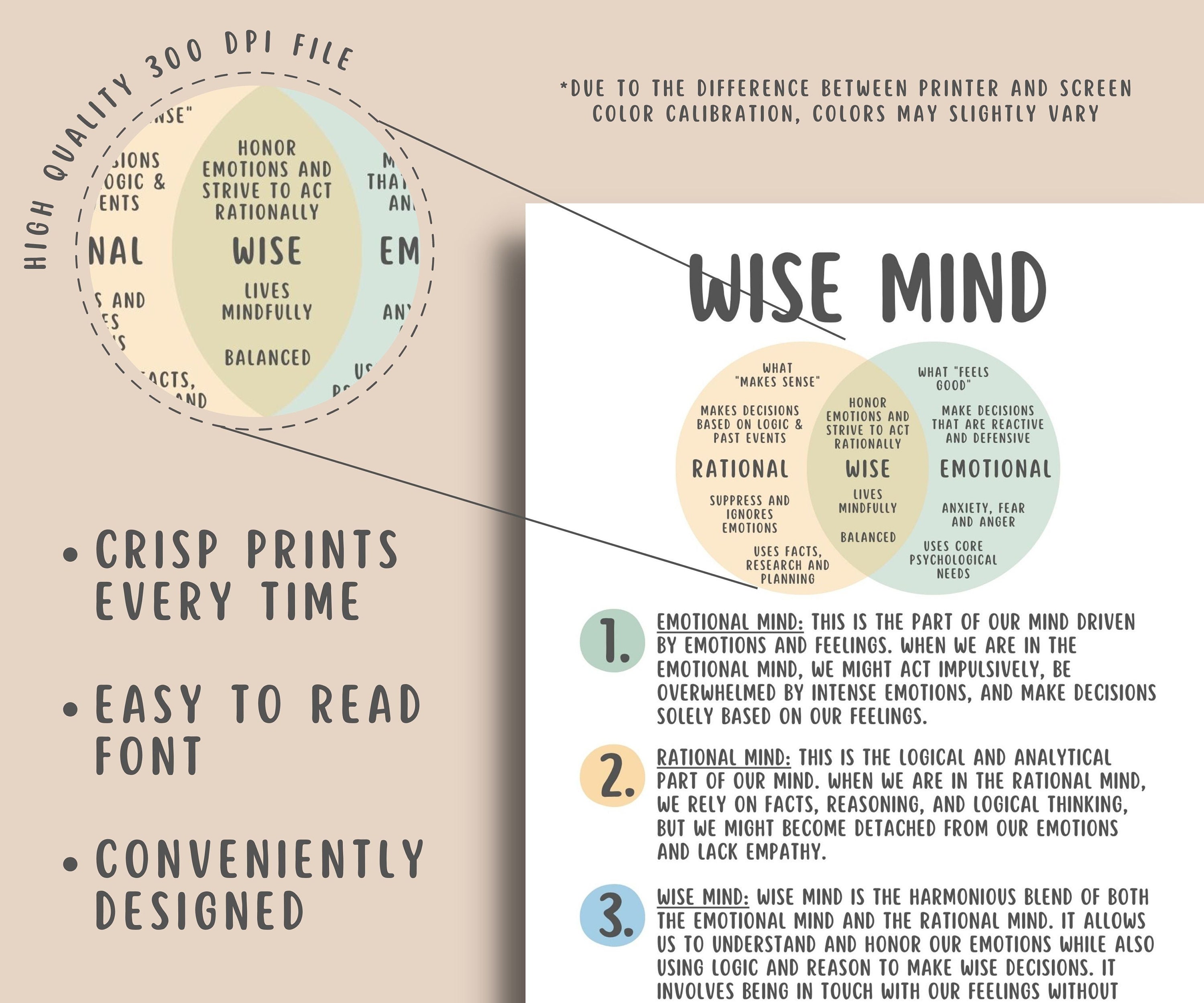 10 DBT Mindfulness Worksheets, Dialectical Behavior Therapy Coping ...