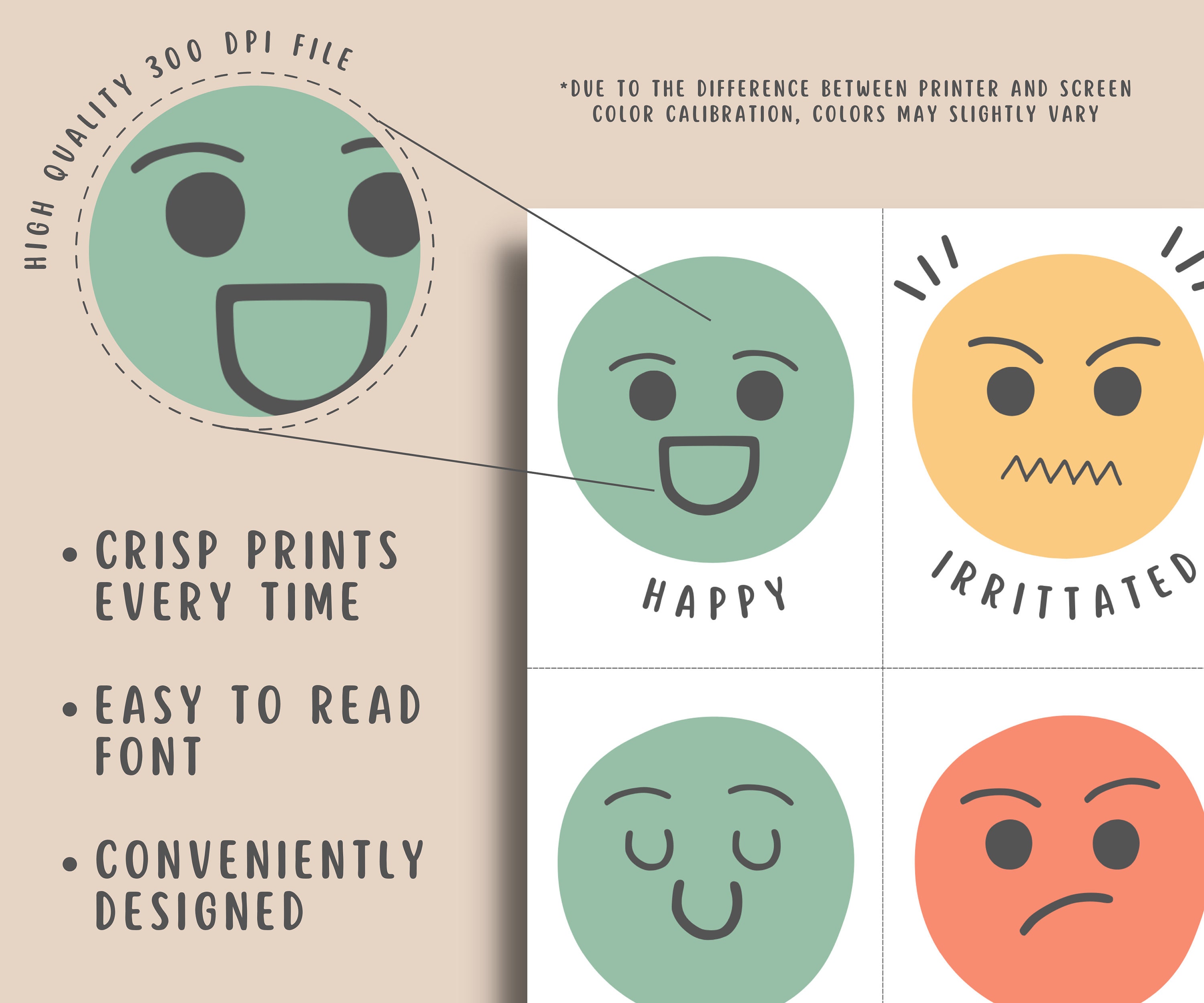 28 Feelings Flashcards for Kids Teens, Emotions Cards Nursery ...