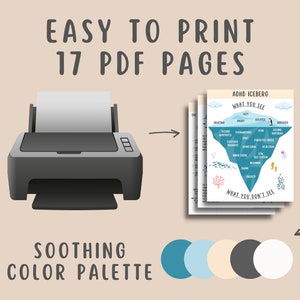 17 ADHD Iceberg Worksheets, Attention Deficit Hyperactivity Disorder ...