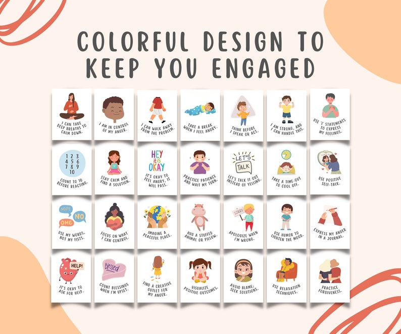 28 Anger Coping Skills Flashcards Calming Corner, Understanding Angry ...