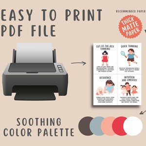 52 ADHD Superpower Strength & Coping Skill Cards, Executive Functioning ...