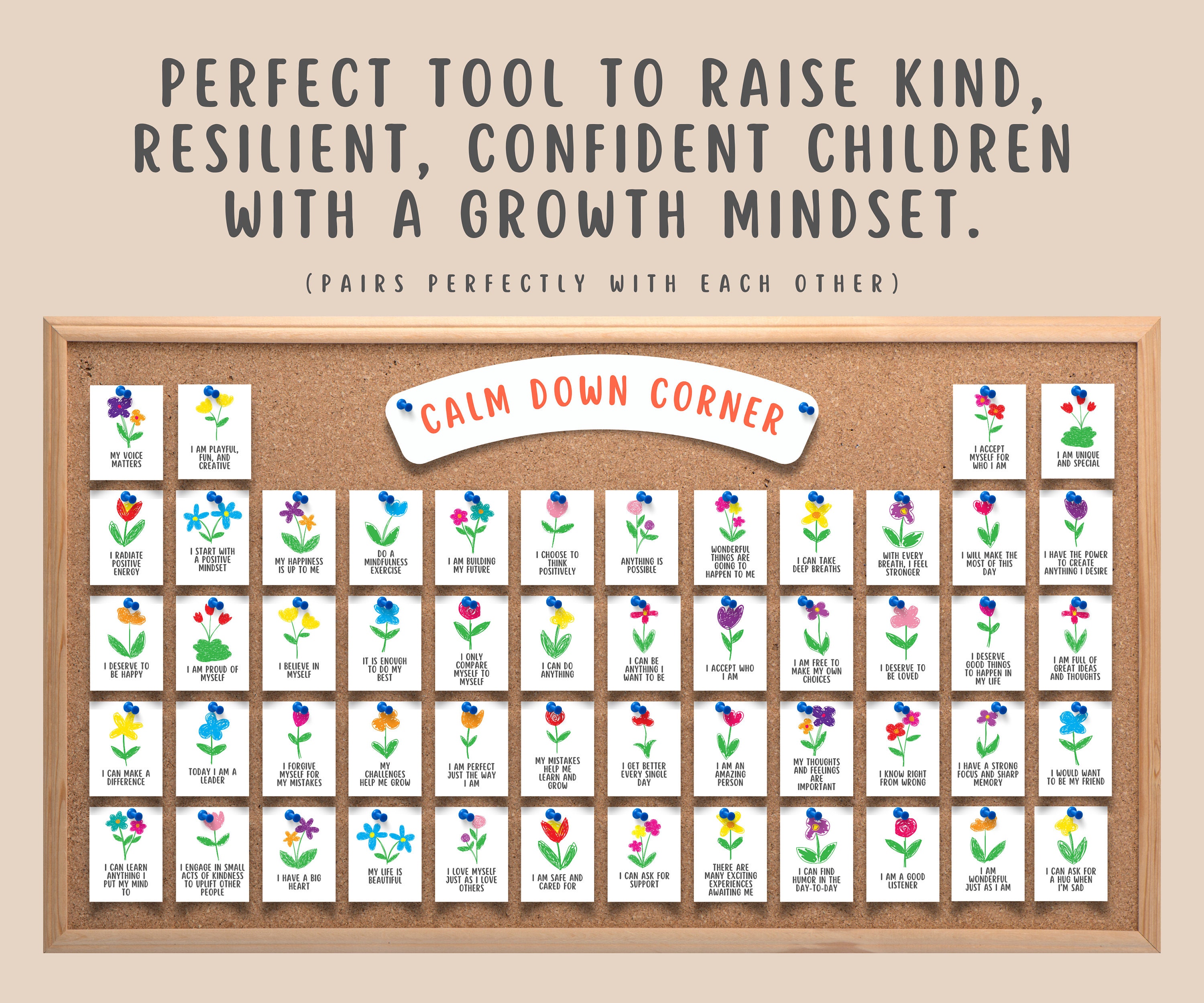 52 Affirmation Station Cards Printable for Kids Teens, Positive Quotes ...