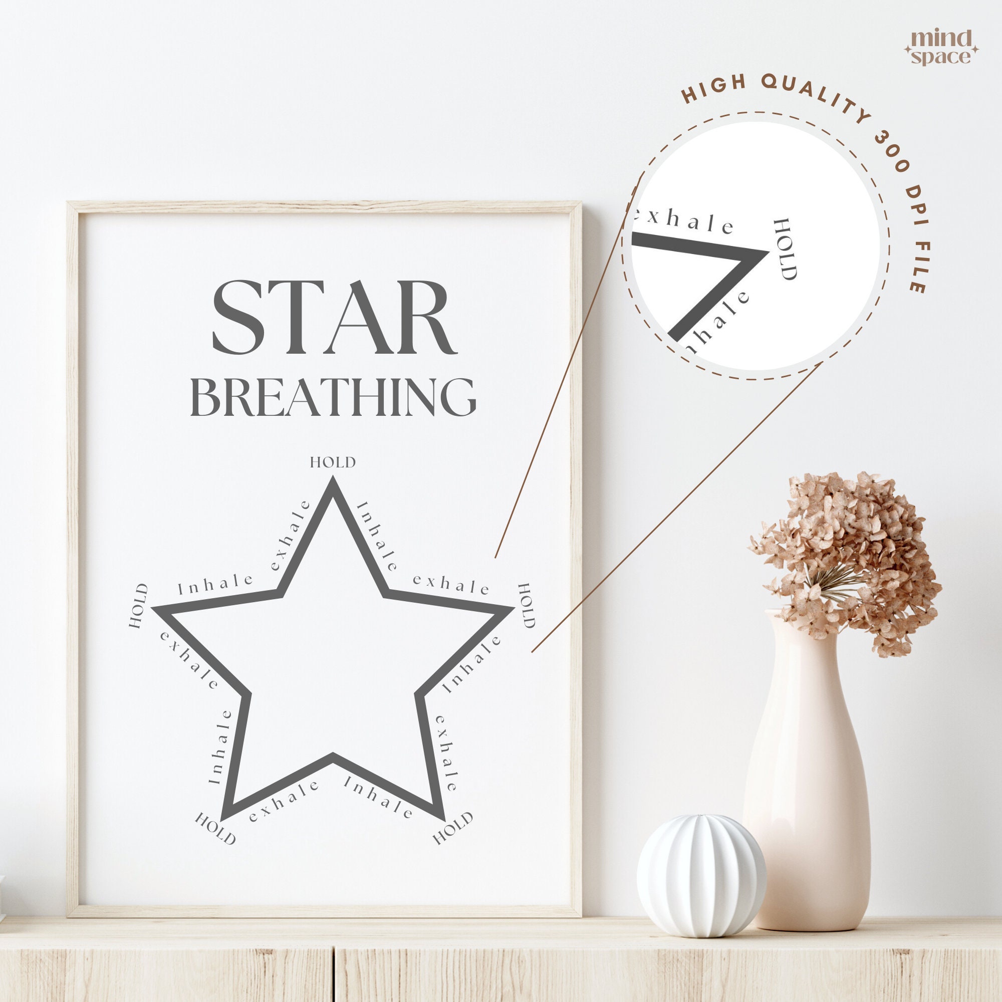 Star Breathing Poster Calming Corner Therapy Office - Etsy