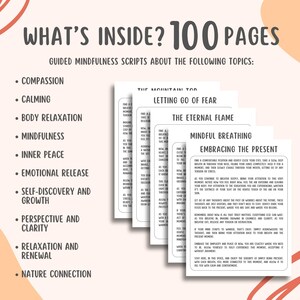 100 Guided Mindfulness Scripts, Relaxation Scripted Meditation, Anxiety ...
