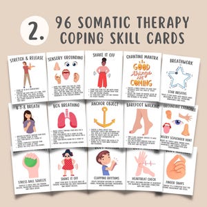 Somatic Therapy Coping Bundle (230+ Items) Identifying Felt Senses ...